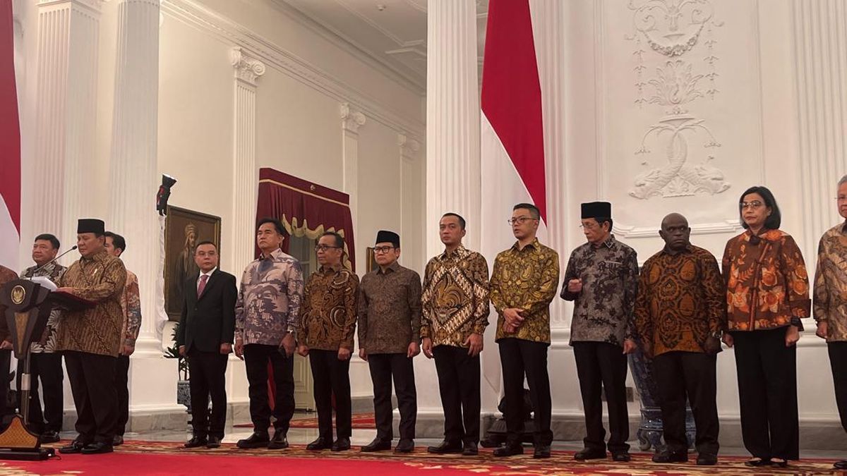 Daftar Lengkap Nama Menteri Kabinet Merah Putih Prabowo-Gibran | Integritas Online